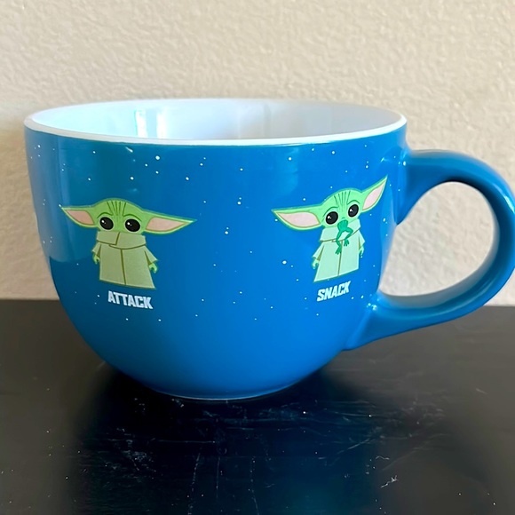 Star Wars | Dining | The Mandalorian Grogu Blue Wrap Around Ceramic 24 ...